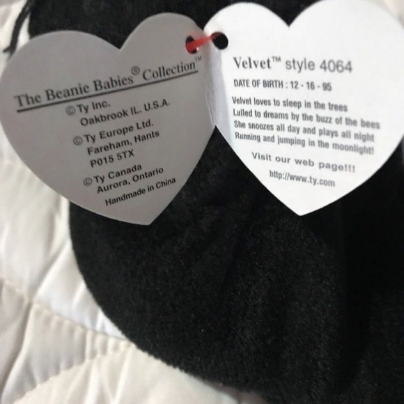 Ty | Toys | Spooky Velvet Panther Beanie Baby Blast From The Past 995 ...